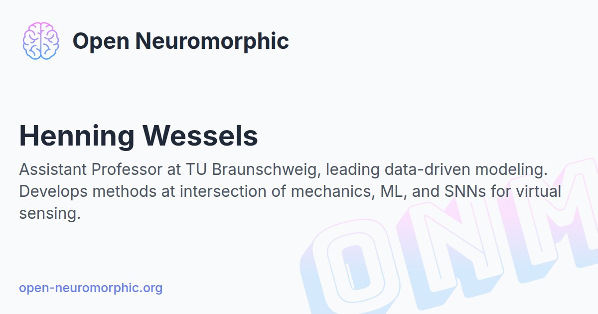 Henning Wessels - Open Neuromorphic
