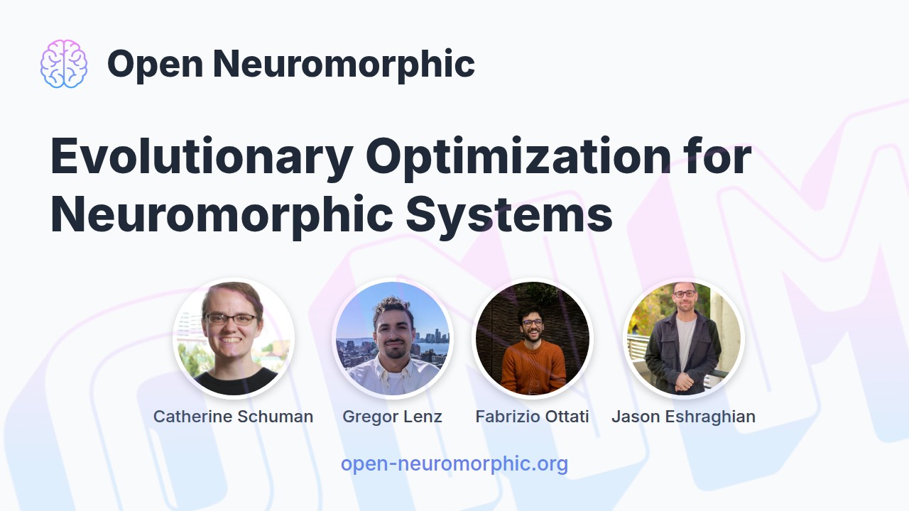 Evolutionary Optimization for Neuromorphic Systems - Open Neuromorphic